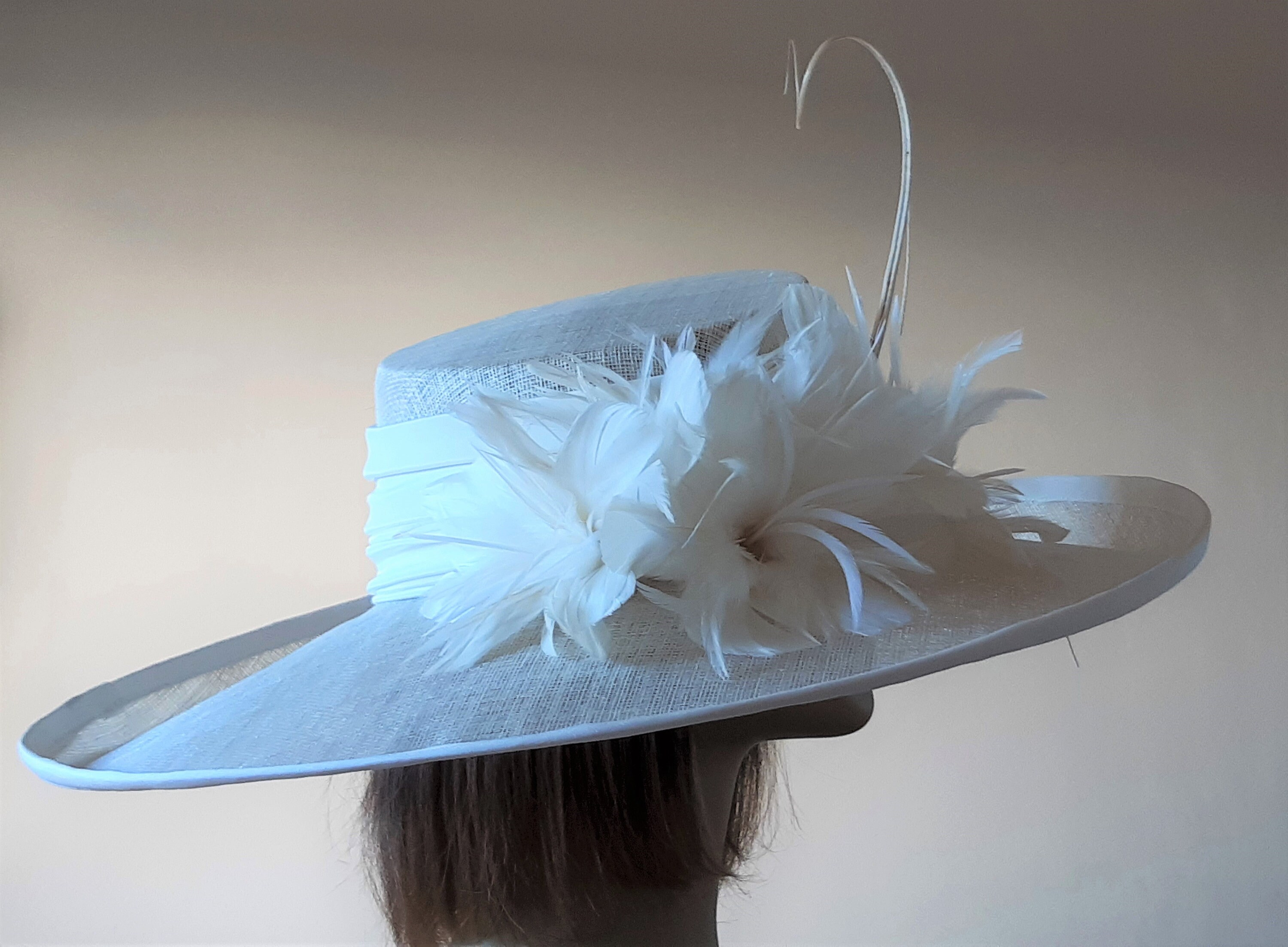 MADE TO ORDER Large Ivory Cream Hat Wedding Mother - Etsy UK