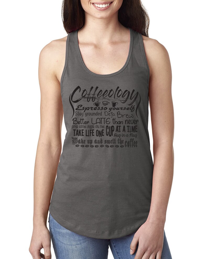 Coffeeology Tank Top - Caffeine Lover Gift - Etsy