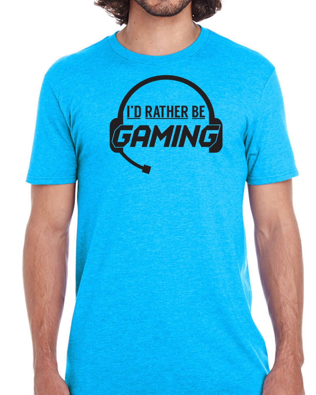 I'd Rather Be Gaming T-Shirt Video Gamer Online Play Streamer Subscribe ...
