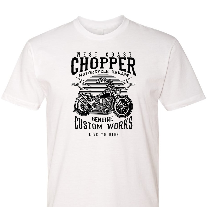 West Coast Chopper T-shirt Love Motorcycle Gang Garage Repair Fix Road ...