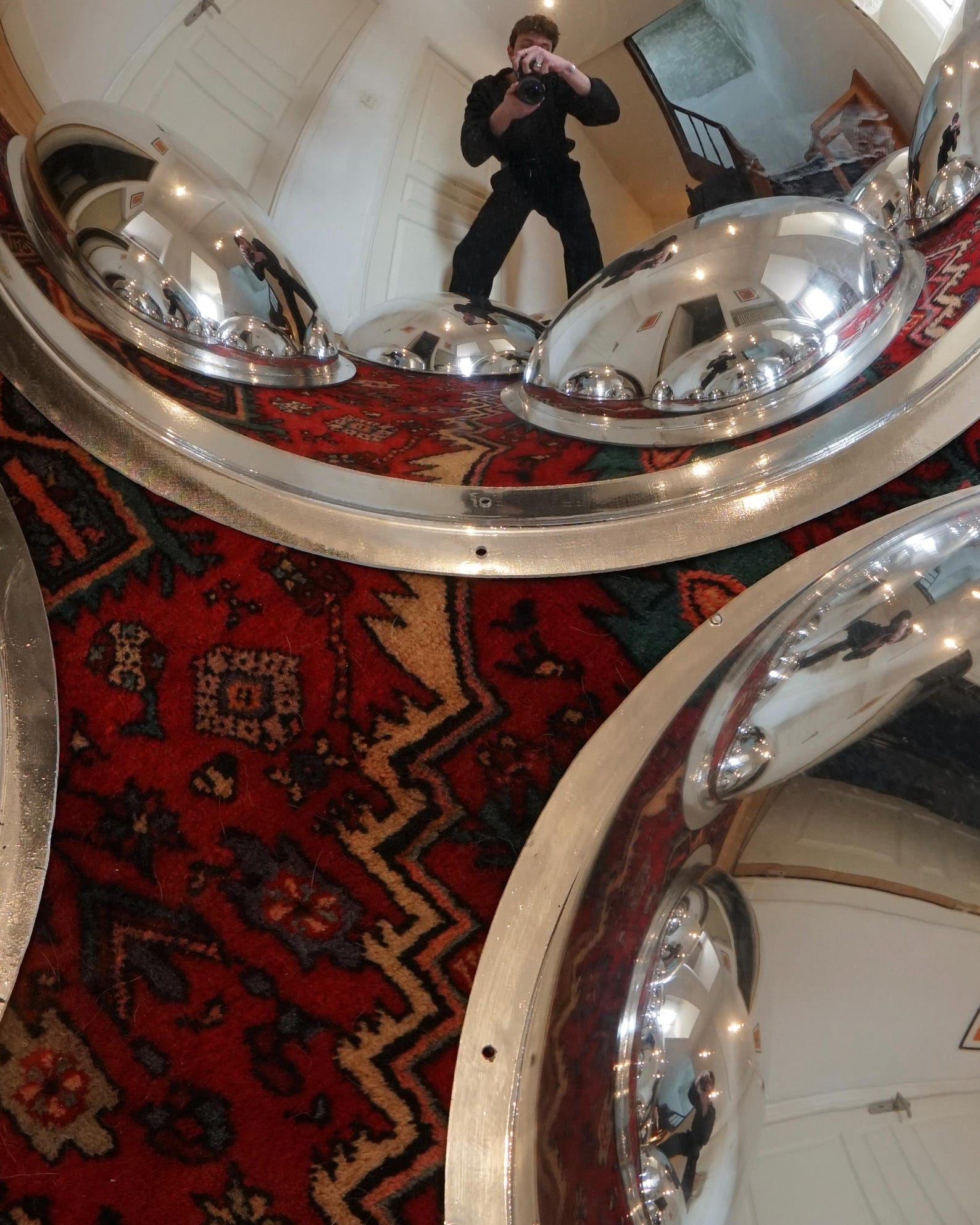Miroir Convexe 360 Fish-eye 60cm Diameter - Industrial Vintage Mirror ...