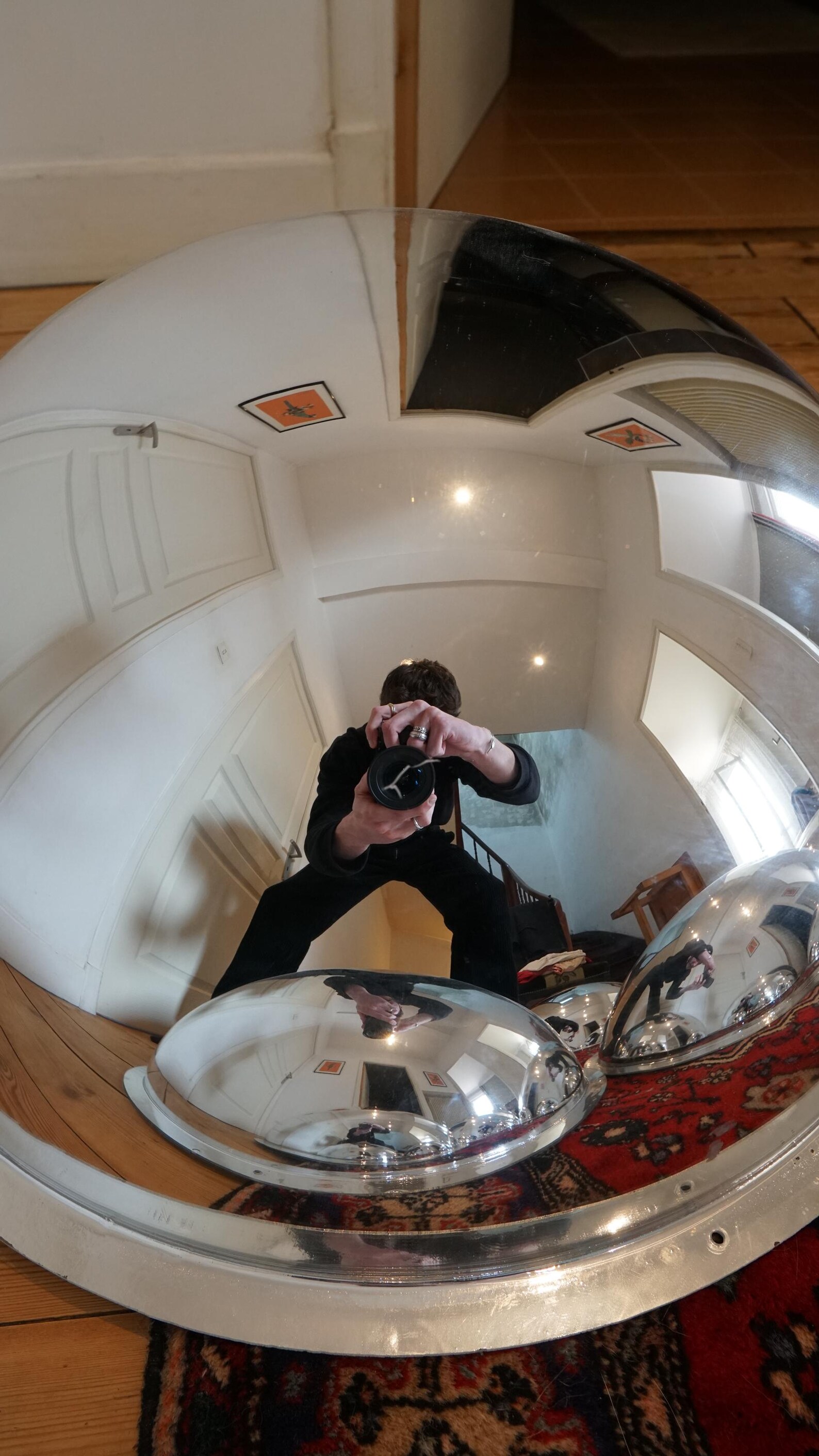 Miroir Convexe 360 Fish-eye 60cm Diameter - Industrial Vintage Mirror ...