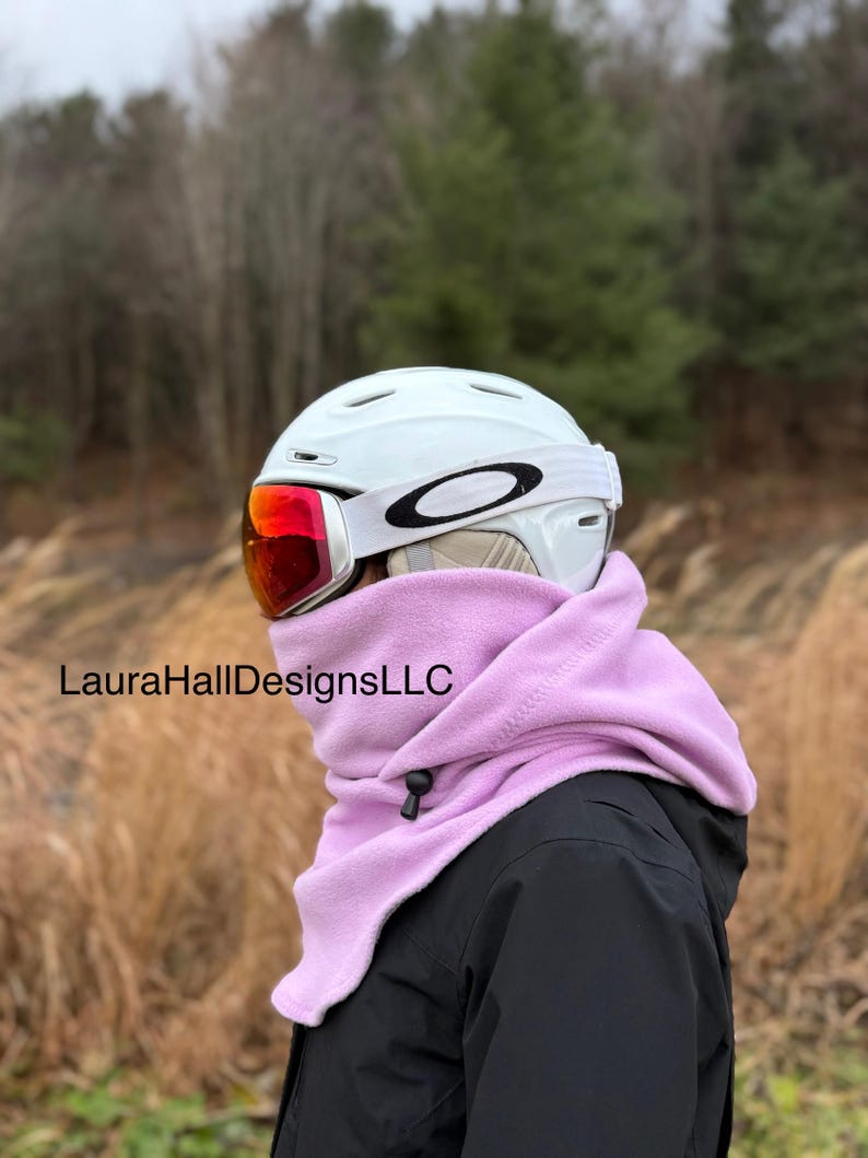 Mustard Fleece Helmet Hood, Riding Helmet Hood, Snowboard Hood, Ski ...