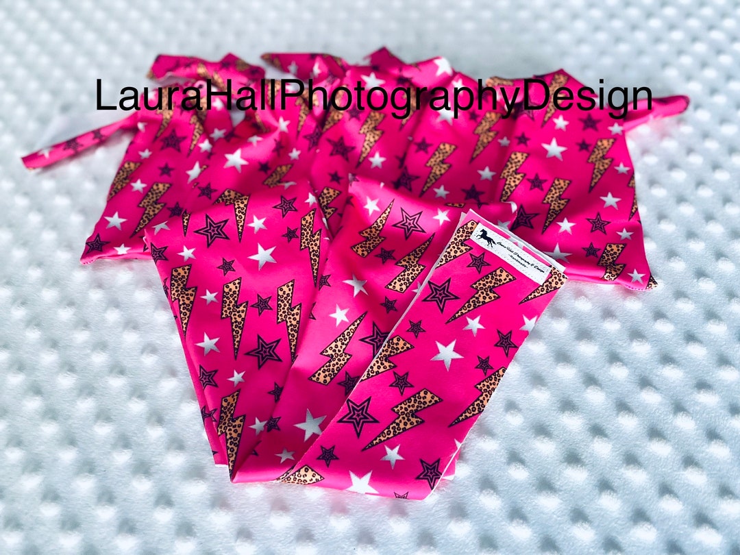 Pink Lightening Tail Mane Bag Set, Horses Tail Mane Bag Set, Mane Bag ...