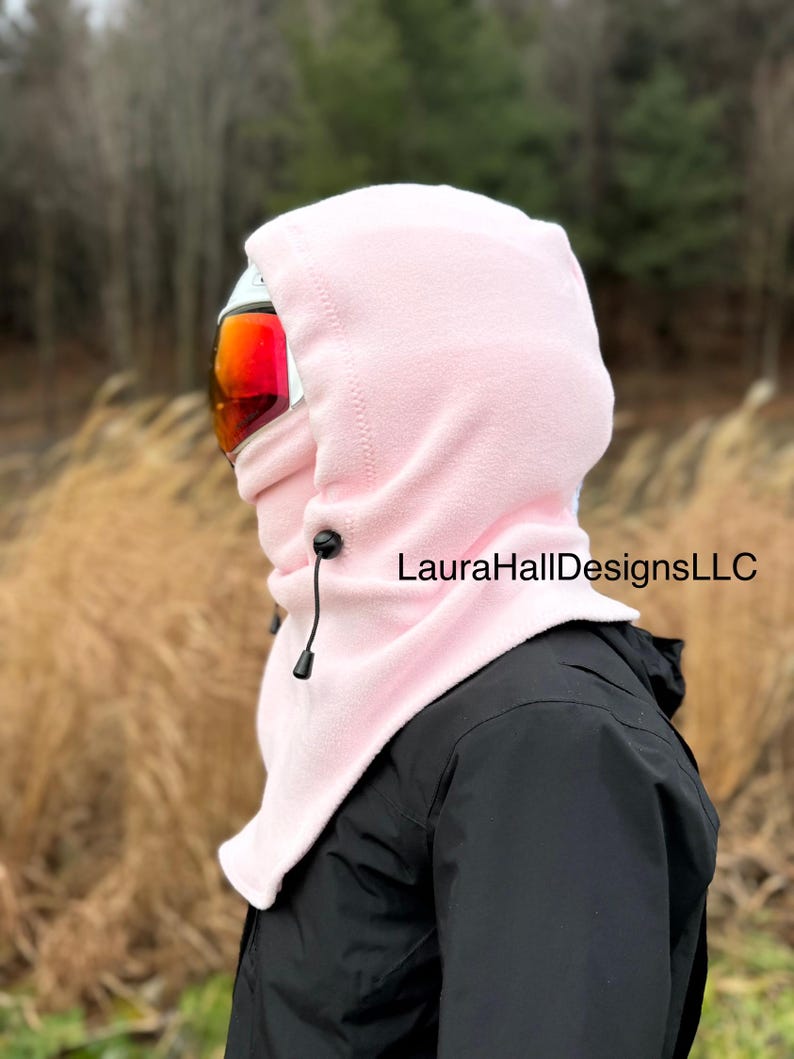 Mustard Fleece Helmet Hood, Riding Helmet Hood, Snowboard Hood, Ski ...