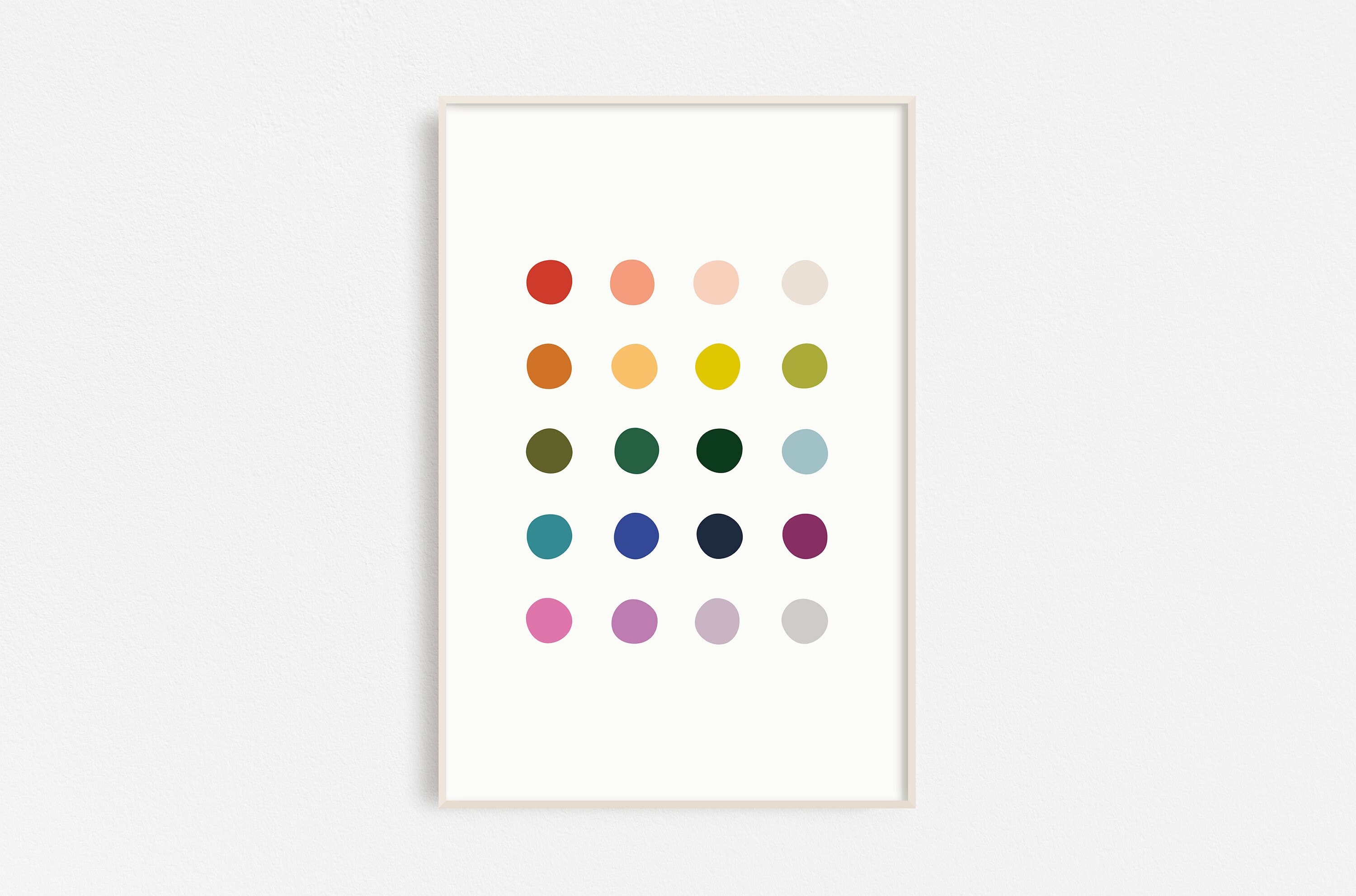 Color Palette Poster Happy Art Color Print Printable Art - Etsy