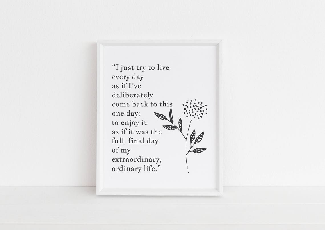 Extraordinary, Ordinary Life Print | Love Art | Printable Art | Quote ...