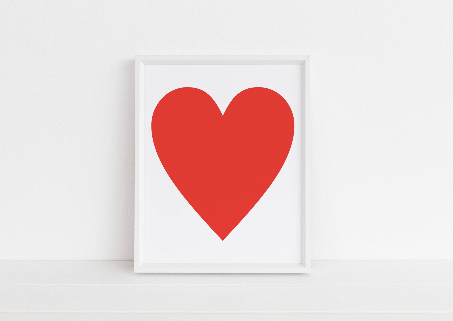 Red Heart Print Love Art Heart Print Printable Art Nursery Art Gallery ...