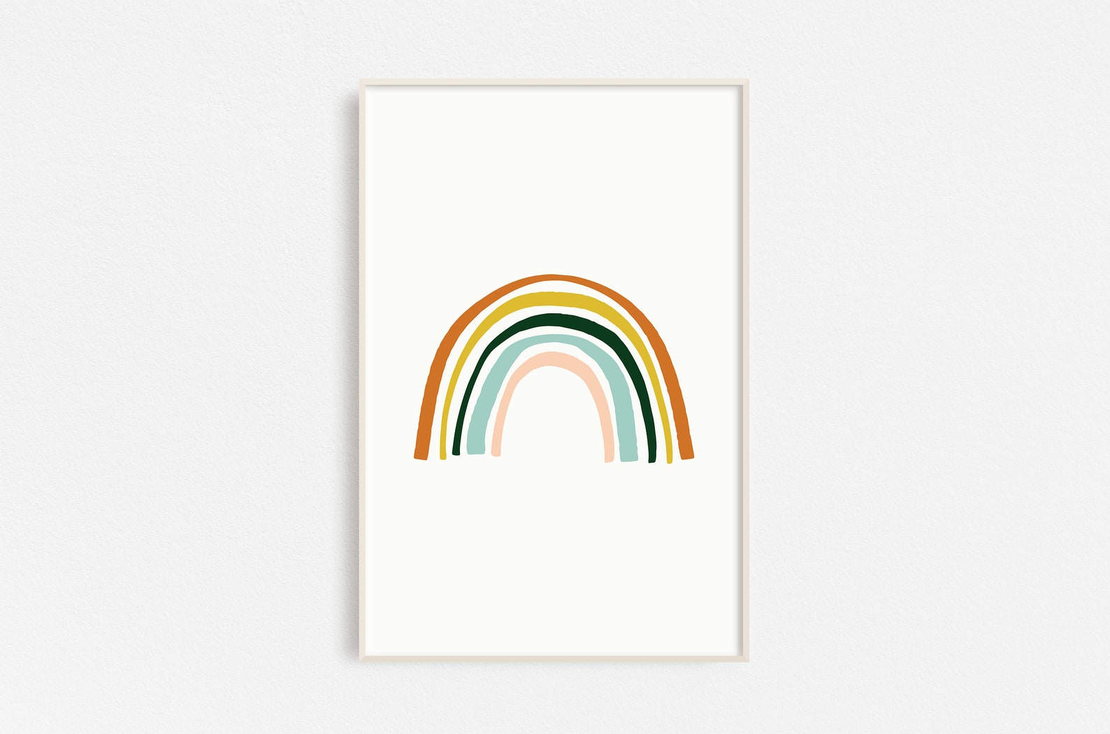 Rainbow Poster Rainbow Art Boho Print Rainbow Print Printable Art ...
