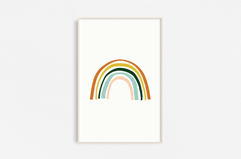 Rainbow Poster Rainbow Art Boho Print Rainbow Print Printable Art ...