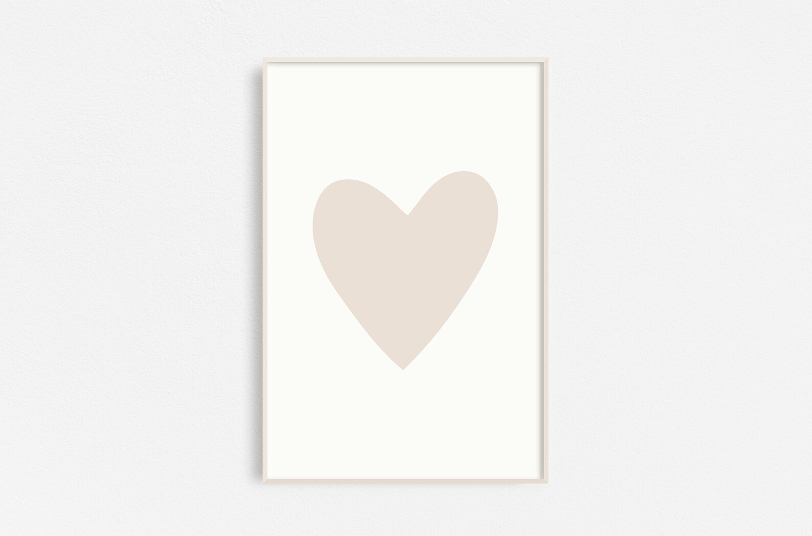 Neutral Heart Poster | Love Art | Heart Print | Printable Art | Nursery ...
