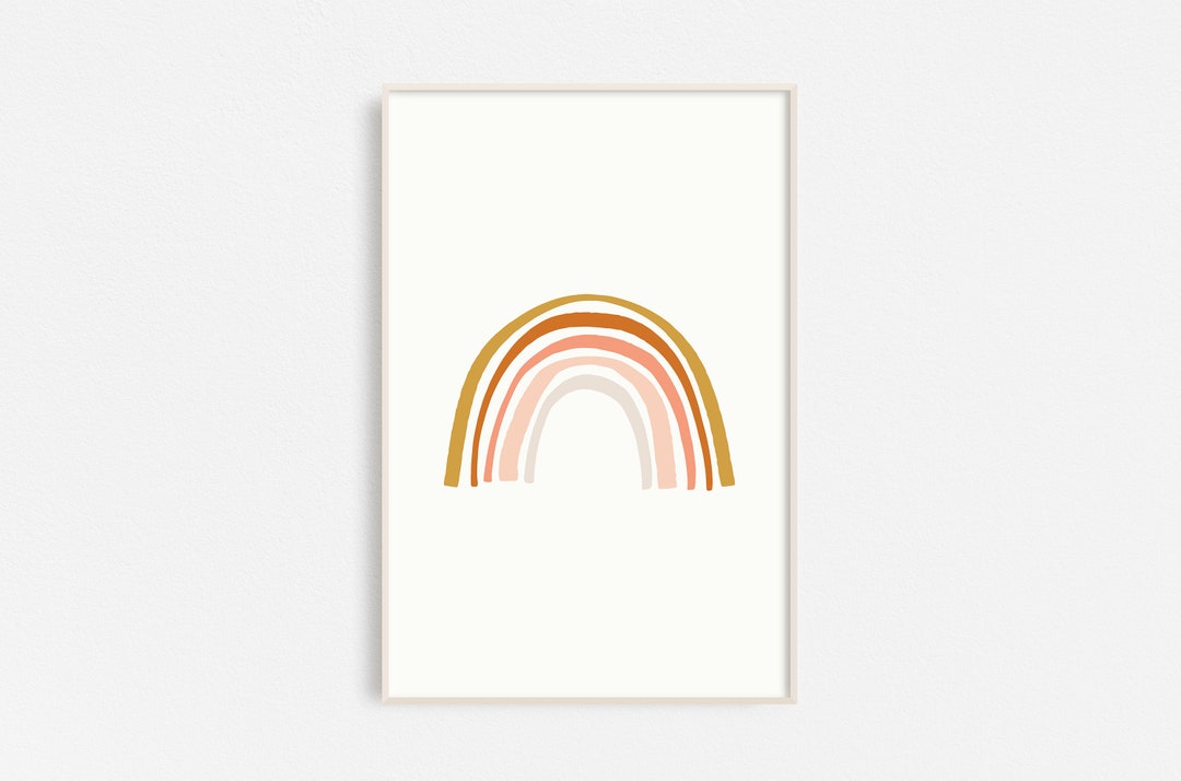 Rainbow Poster Rainbow Art Boho Print Rainbow Print Printable Art ...