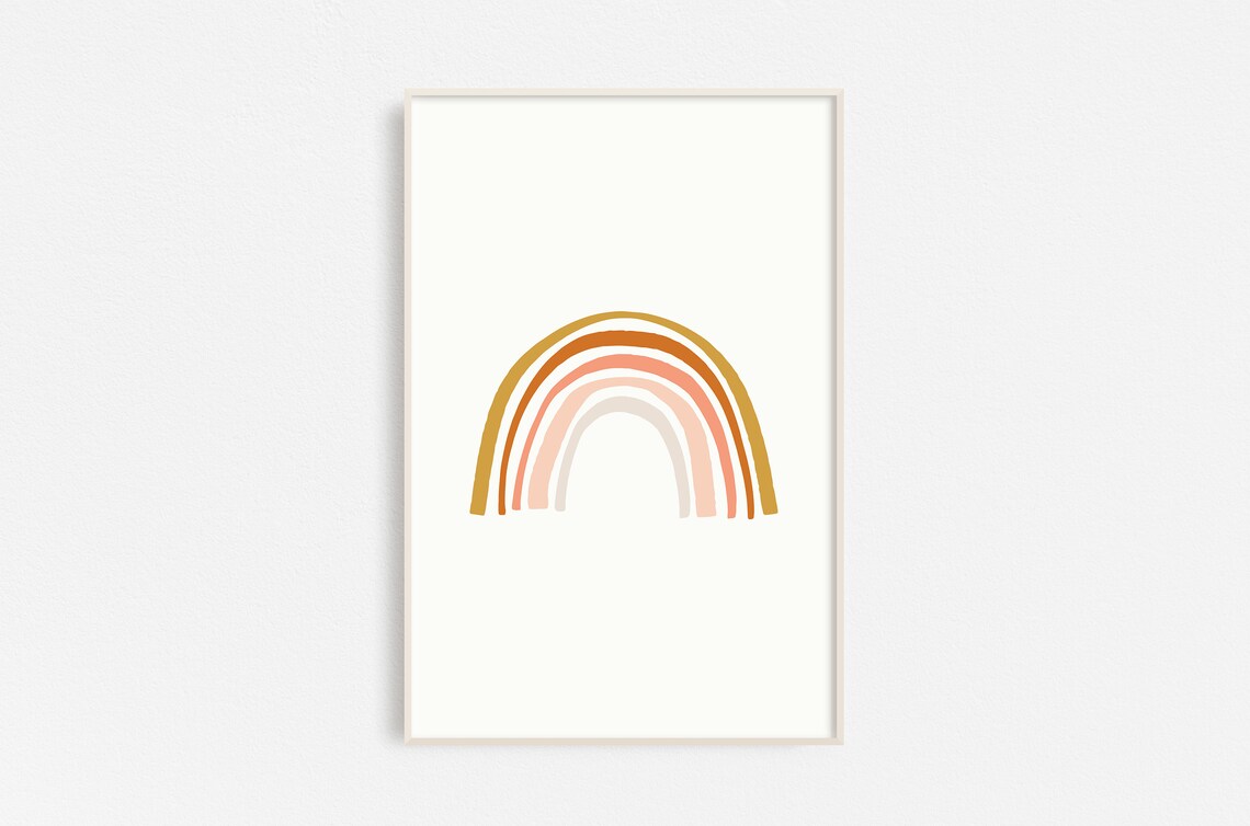 Rainbow Poster Rainbow Art Boho Print Rainbow Print Printable Art ...