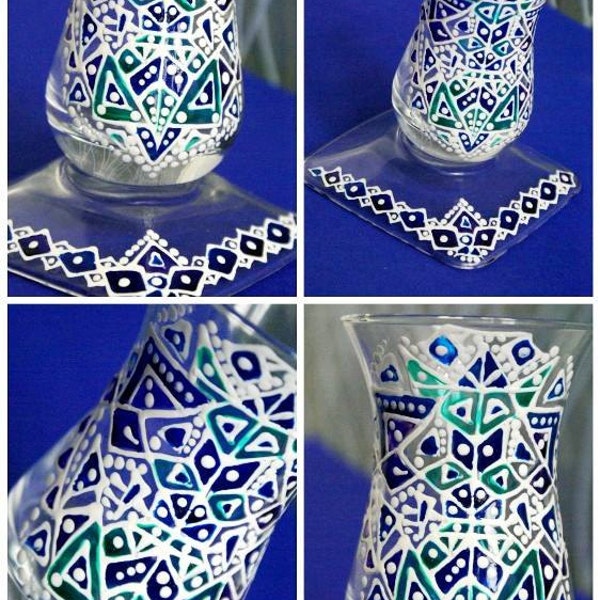 Stained Glass Tea Set - Etsy