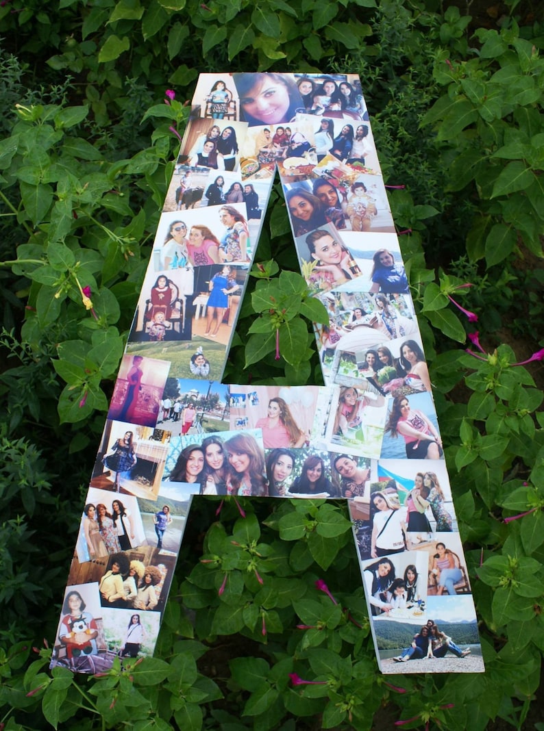 20inch Photo Letter Collage Letter Personalized Collage | Etsy