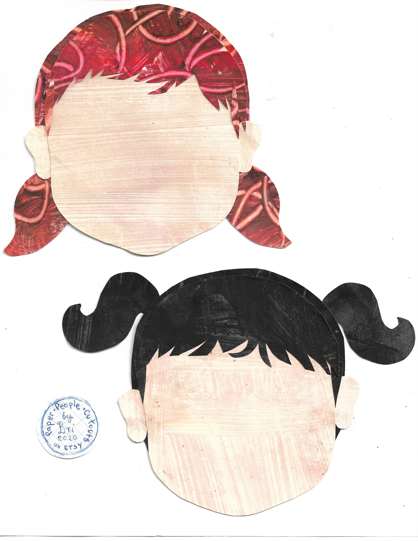 Girl Create a Face Paper Doll Teacher Prop Homeschool - Etsy
