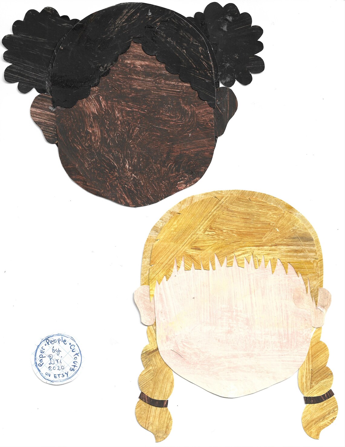 Girl Create a Face Paper Doll Teacher Prop Homeschool - Etsy