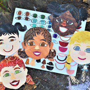 Girl Create a Face Paper Doll Teacher Prop Homeschool Printable By: Bri ...