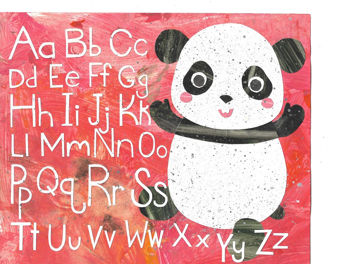ABC Panda | Children's Room Décor | Classroom Art | Printable | By: Bri ...