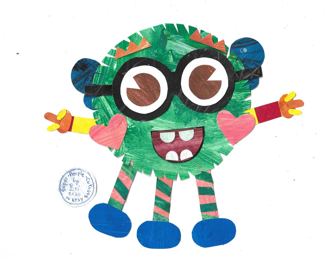 Shape Monster Paper Dolls | Learn Shapes While Creating a Monster Face ...