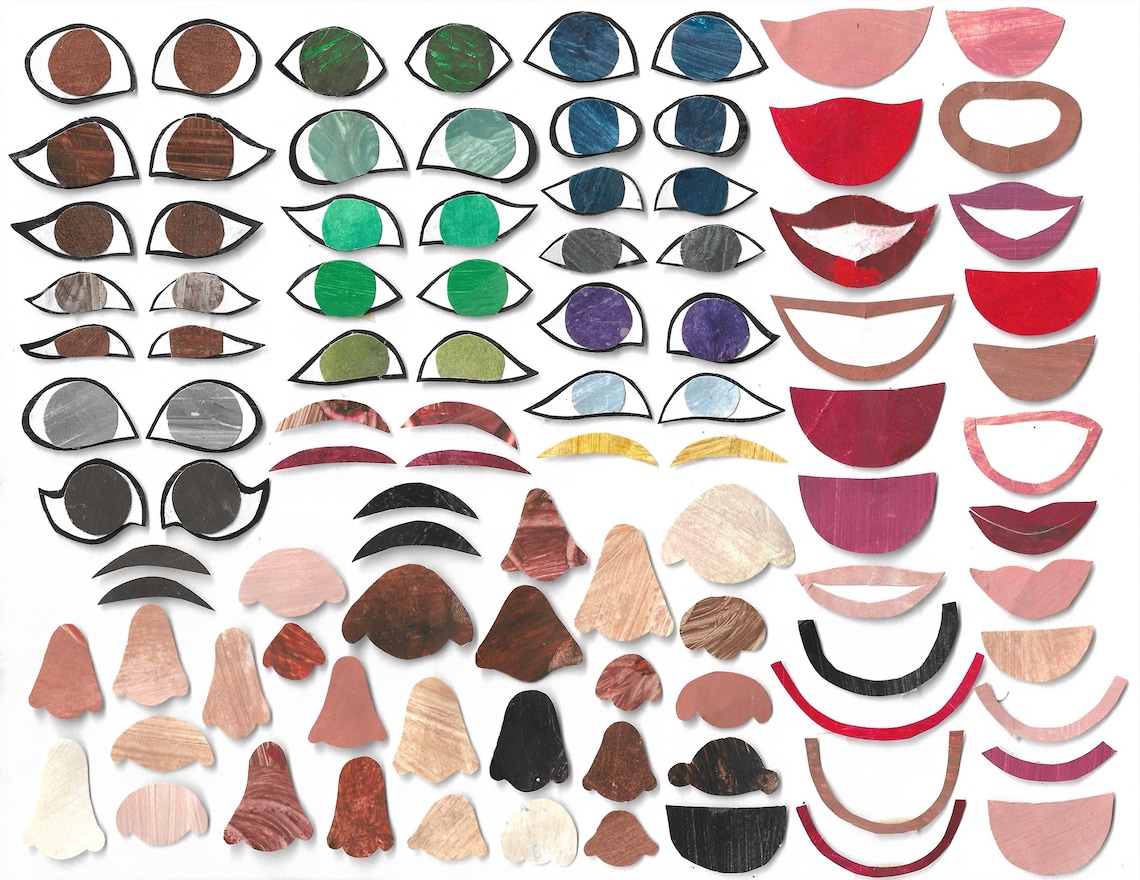 Girl Create a Face Paper Doll Teacher Prop Homeschool - Etsy