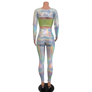 Rave Alien Costume - Opal Holographic Iridescent | Festival Fashion ...