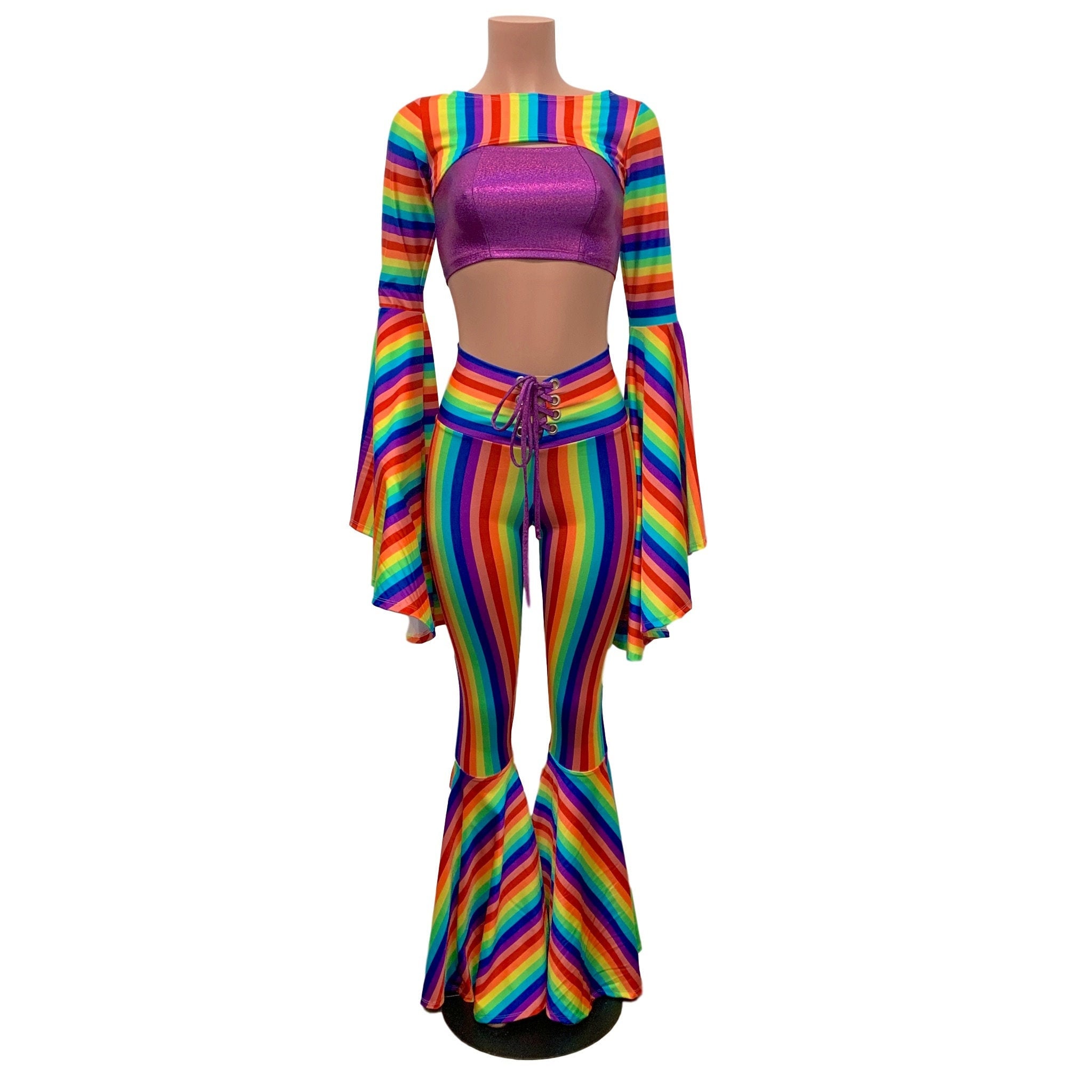 Full of Pride Costume Rainbow Stripe Outfit LGBTQ Clothing - Etsy