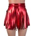 Red Metallic Fringe Skirt Rave Clothing Performance - Etsy