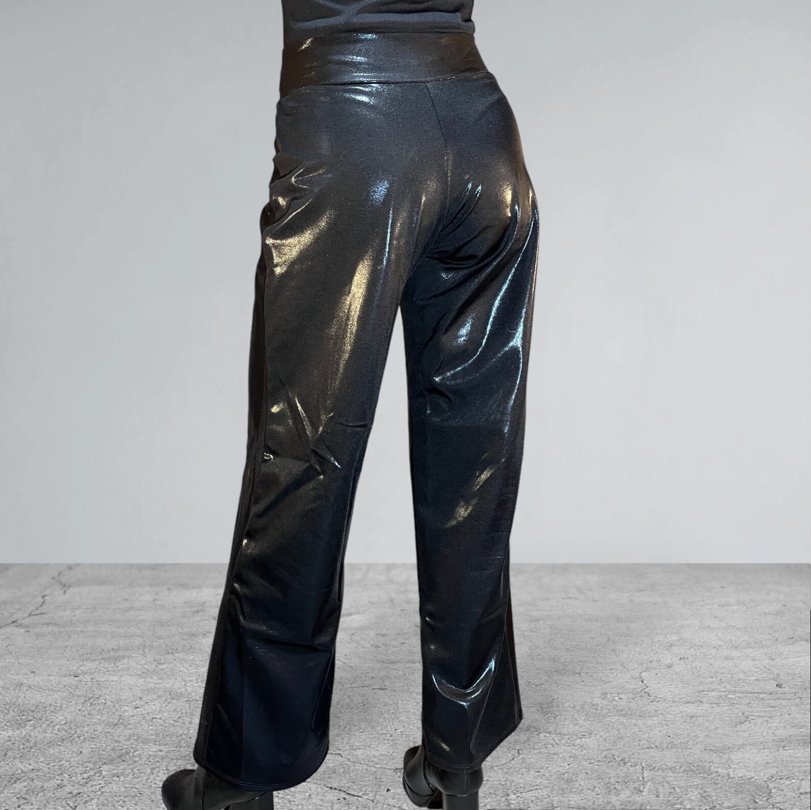 Black Mystique Wide Leg Pants - Optional Pockets - Relaxed Fit ...