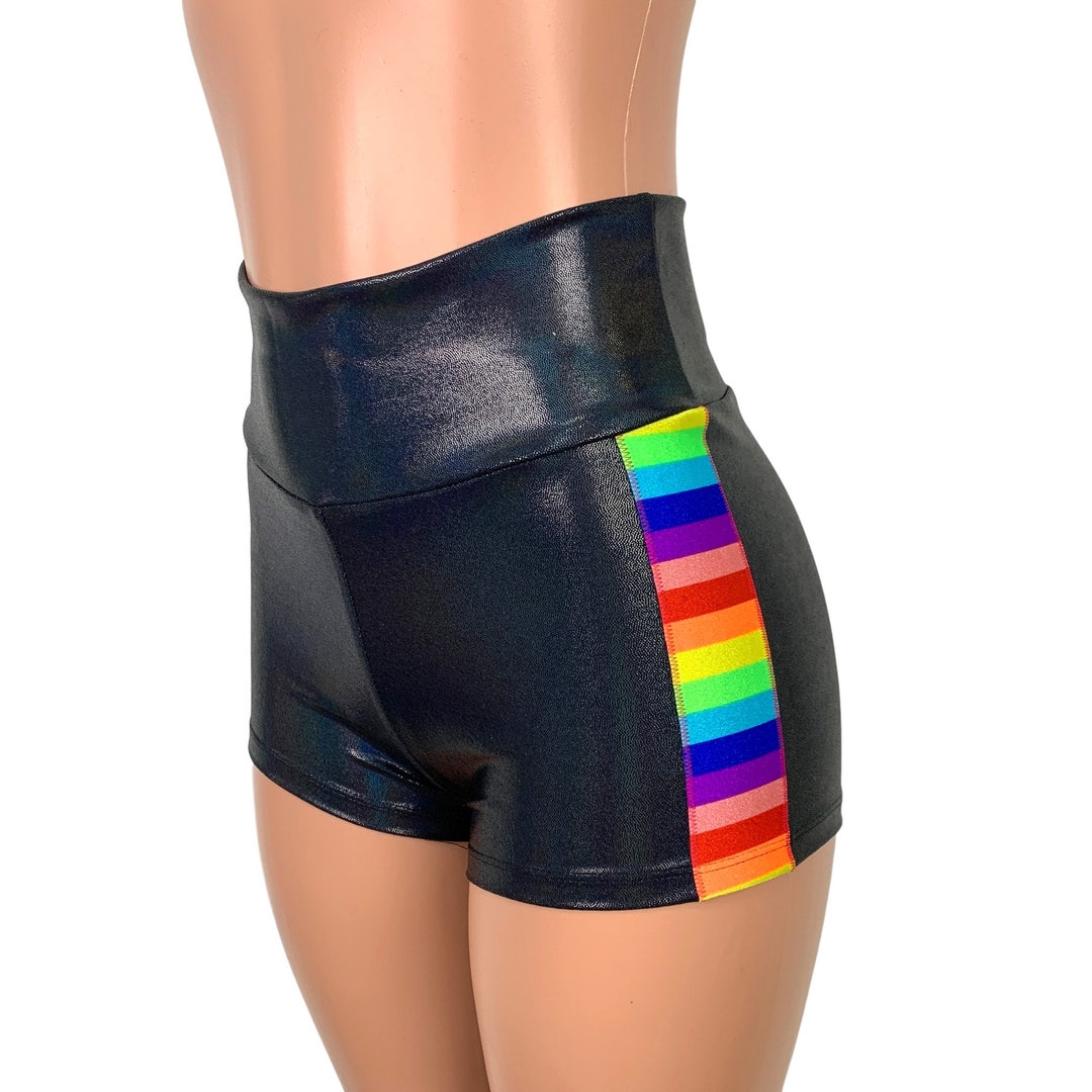 Rainbow Pride Booty Shorts | Choose Low, Mid, or High Rise | LGBTQ+ ...
