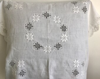 Hand embroidered linen | Etsy