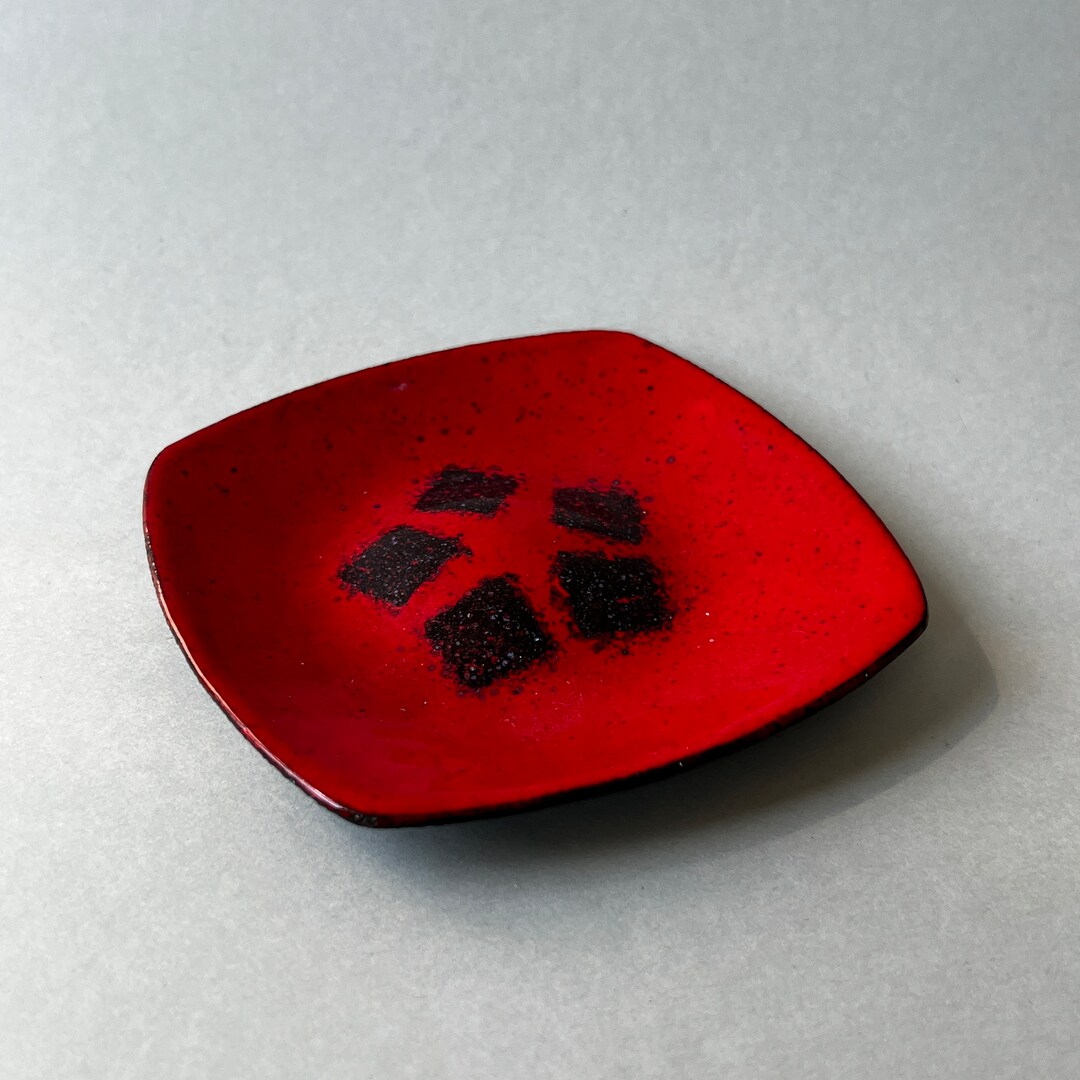 A Mid Century Richard Braun 'ijmuiden' Attributed Hot Red and Blue ...
