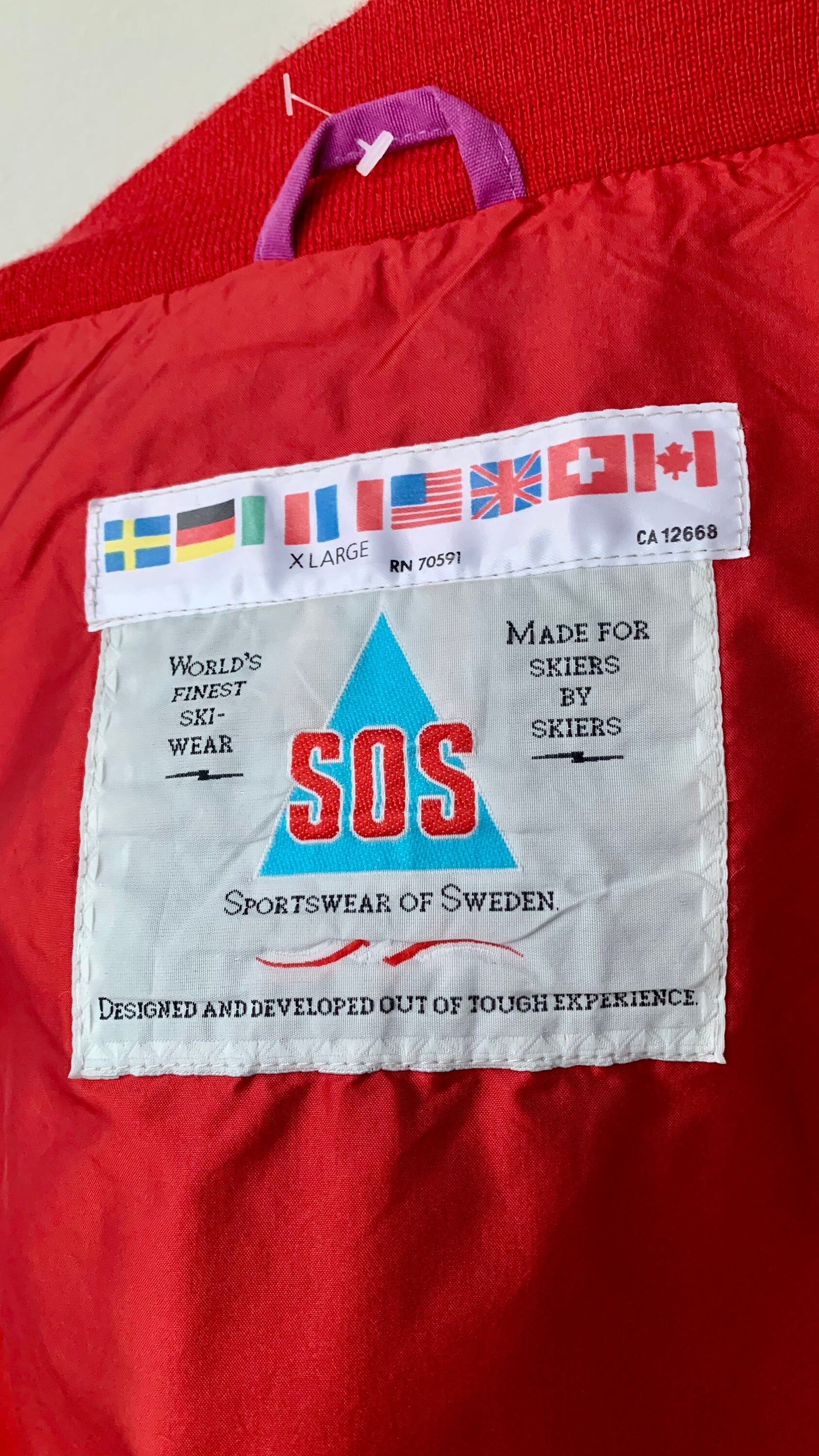 80s SPORTWEAR of SWEDEN SOS Vintage Ski Wind Breaker Parka - Etsy Canada