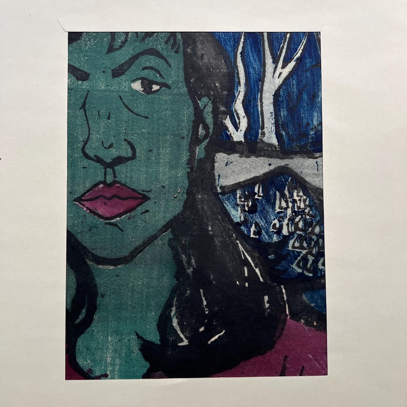 Color Woodcut - Etsy