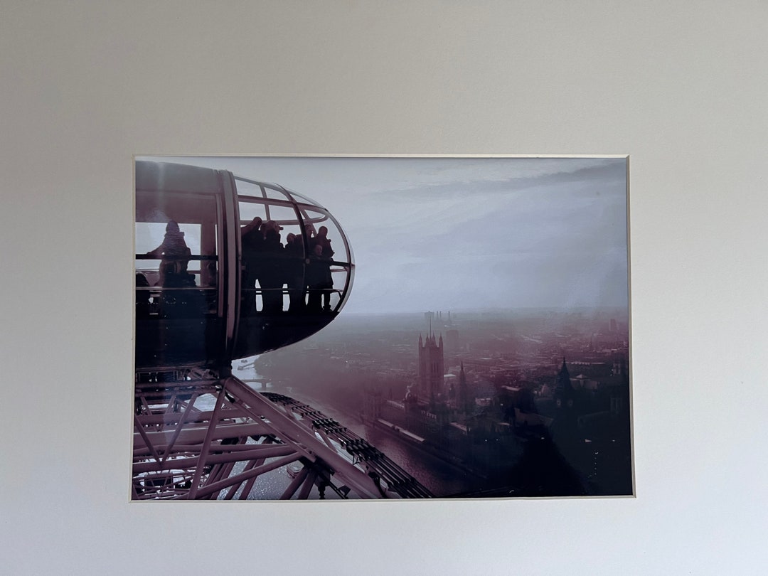 Vintage London Eye Sepia Mounted Original Photography London - Etsy