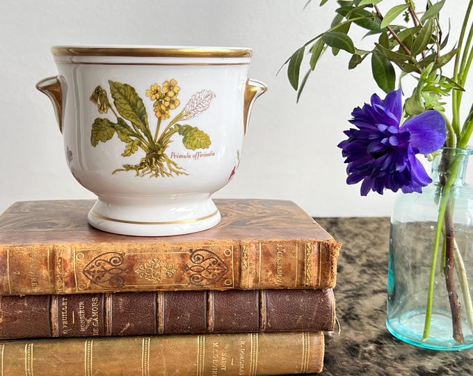 Vintage Poreclain Footed Planter by Princess Royale England, Small Hand ...