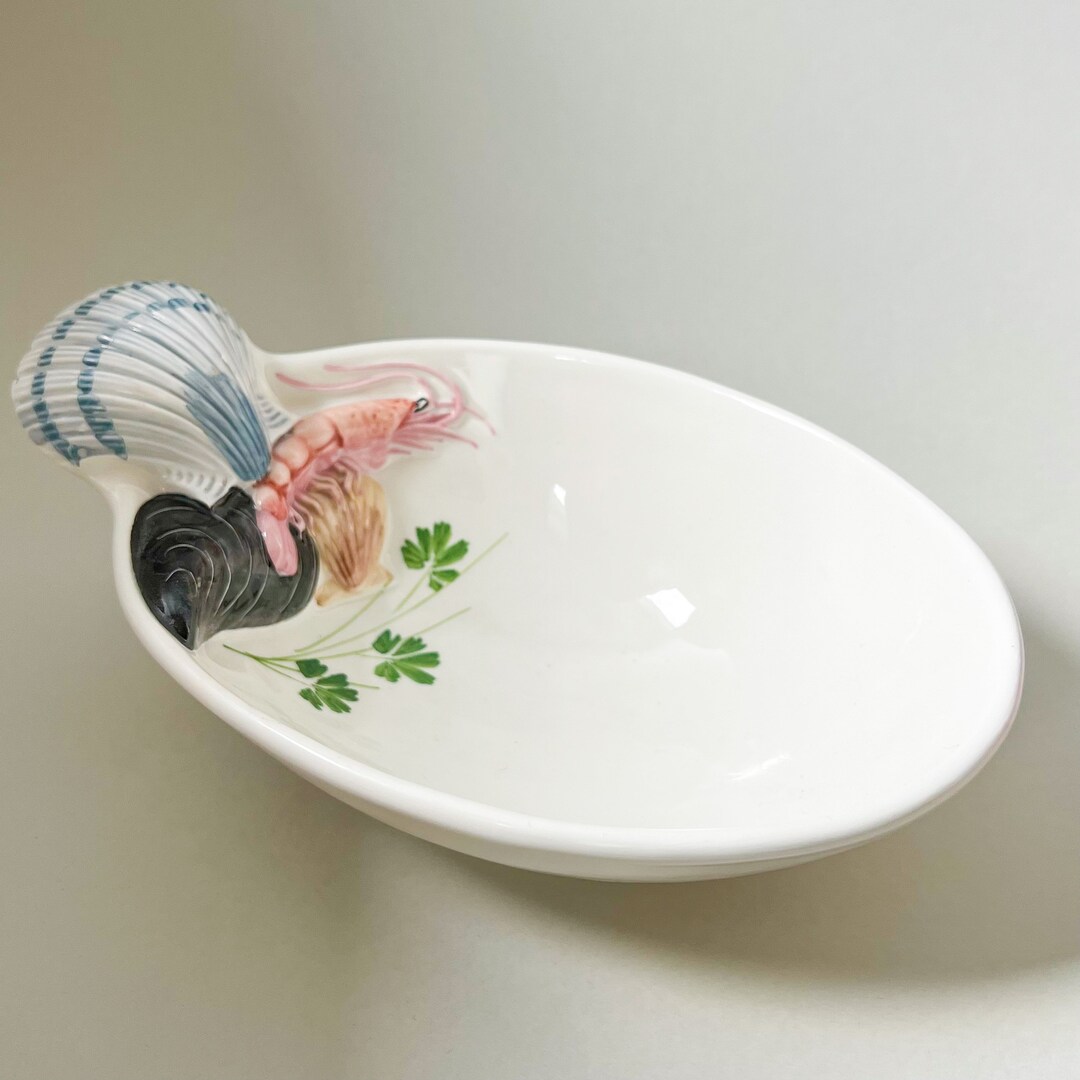 Vintage Ceramic Seafood Crab Lobster Serving Bowl Hand Painted - Etsy
