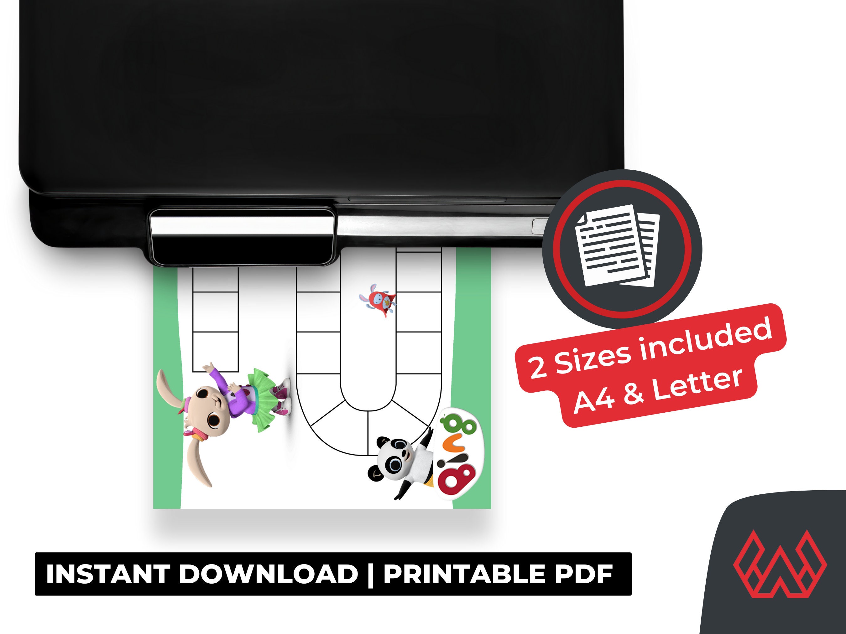 Bing Reward Chart, Printable Potty Training Chart for Kids, Toddler ...