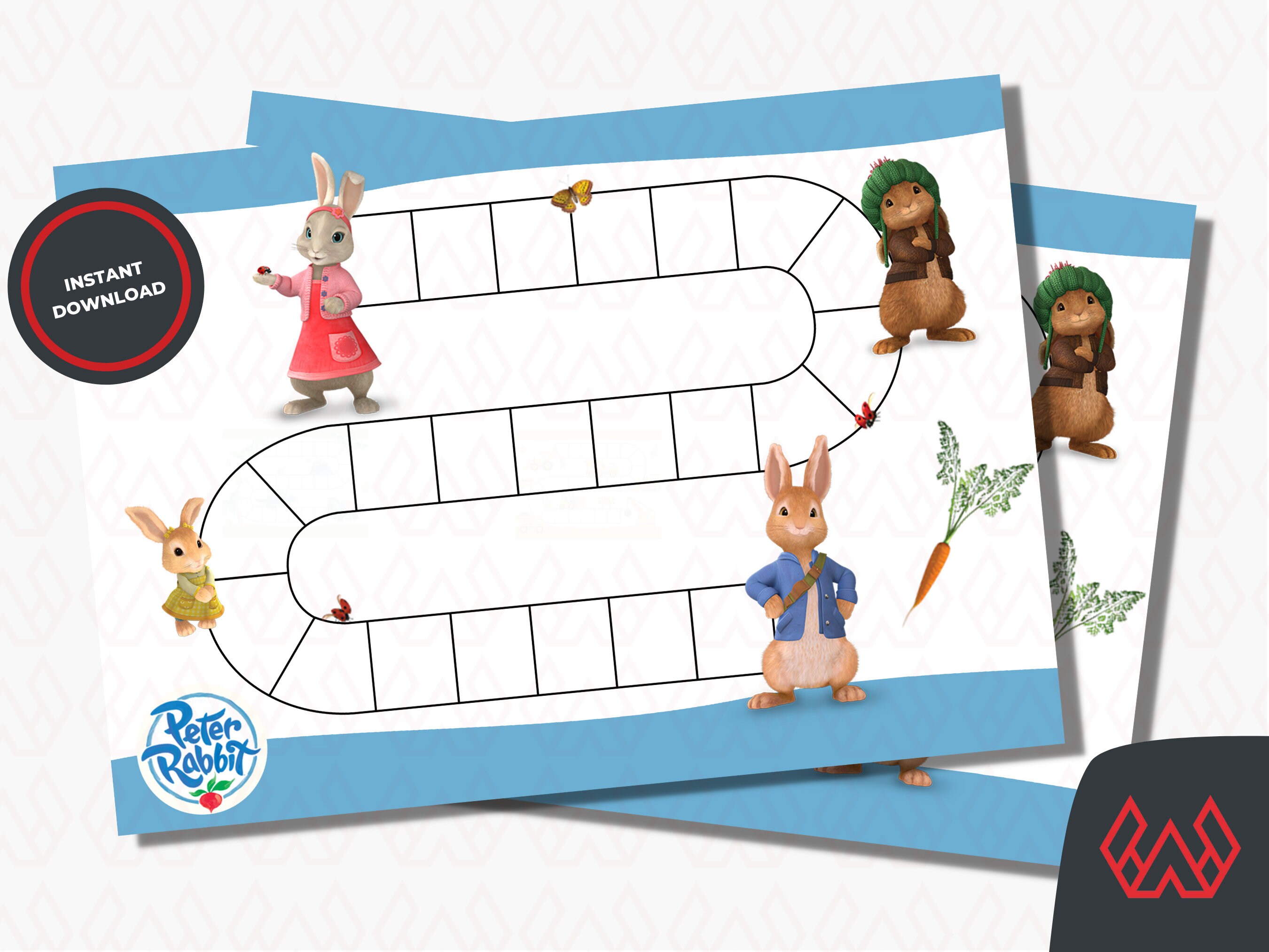 Peter Rabbit Potty Chart, Printable Potty Training Reward Chart for ...