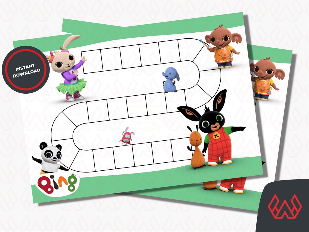 Bing Reward Chart, Printable Potty Training Chart for Kids, Toddler ...