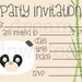 Printable Panda Invitation, Panda Party Invitation, Panda Invitation to ...
