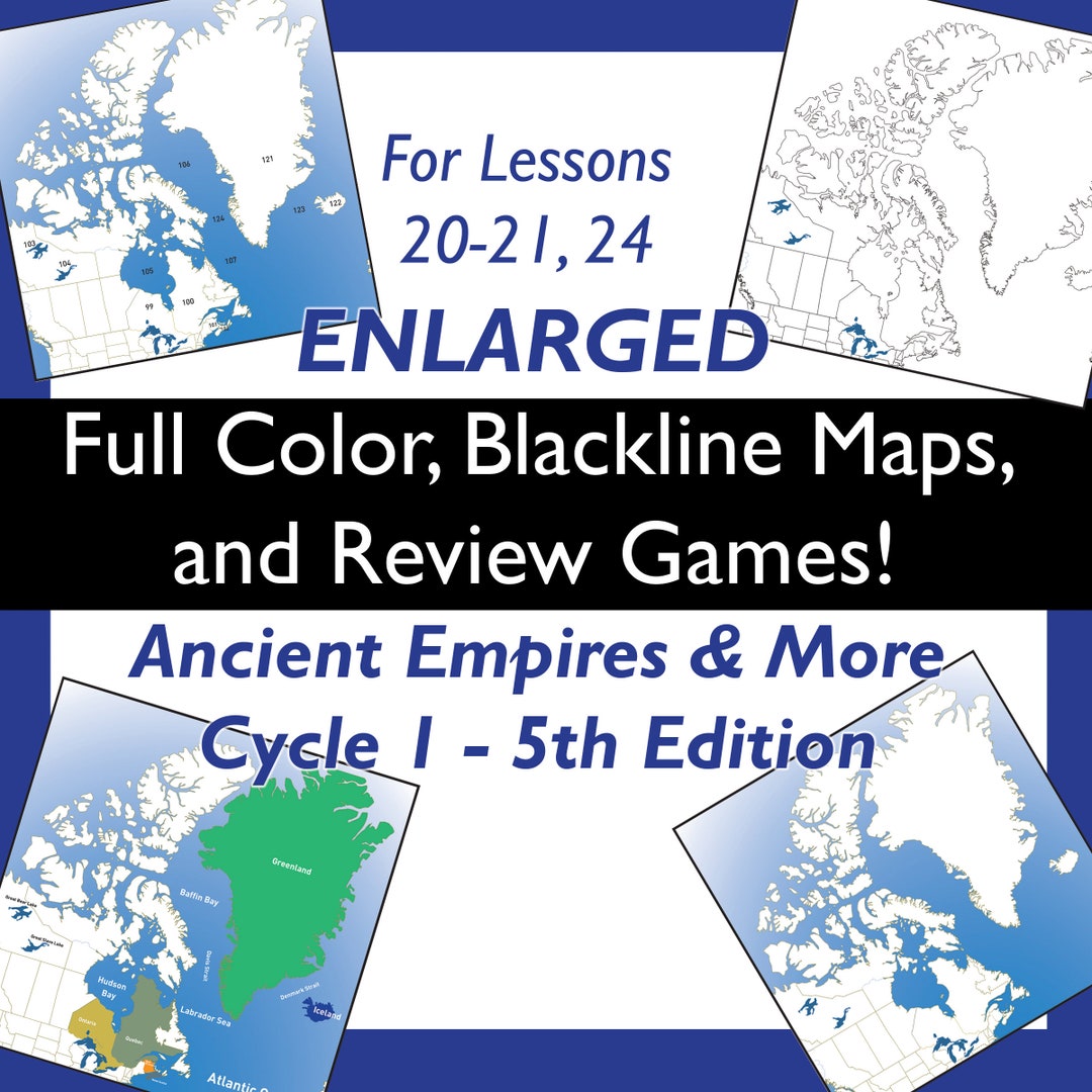 Enlarged Maps & Games - Lessons 20-21, 24 - Goes With Ancient Empires ...