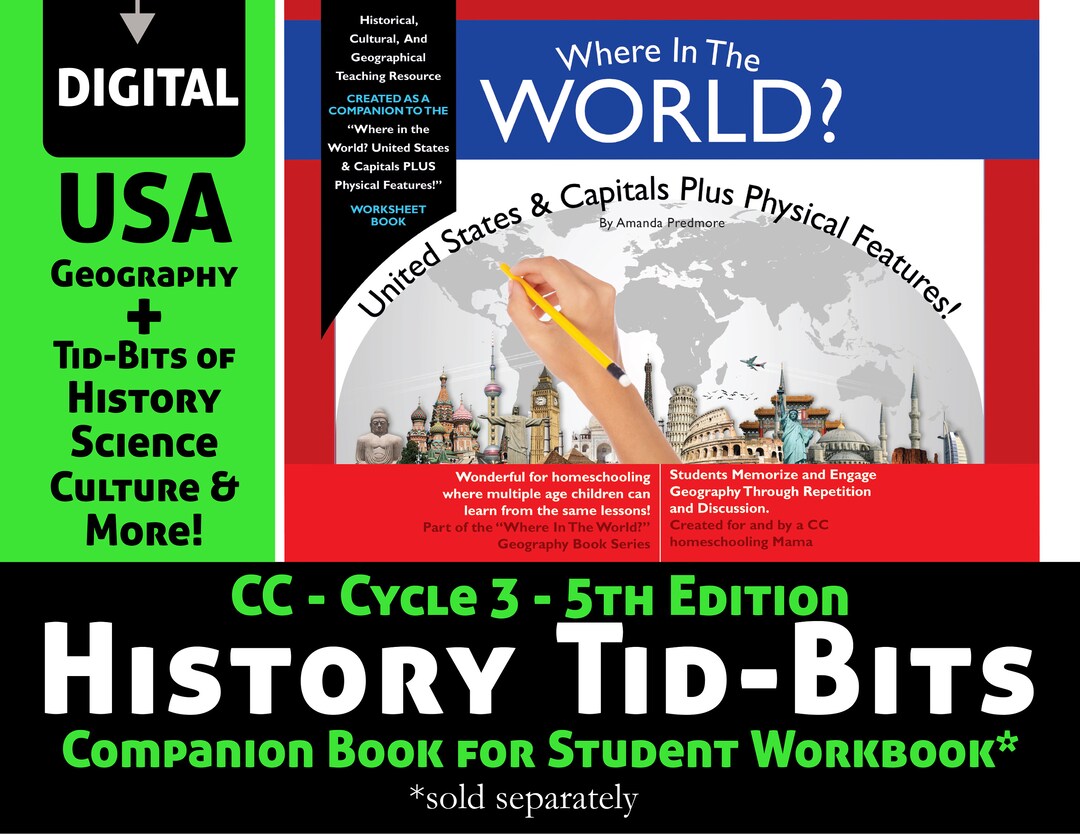 Homeschool US History+geography DIGITAL Teaching and Student Resource ...
