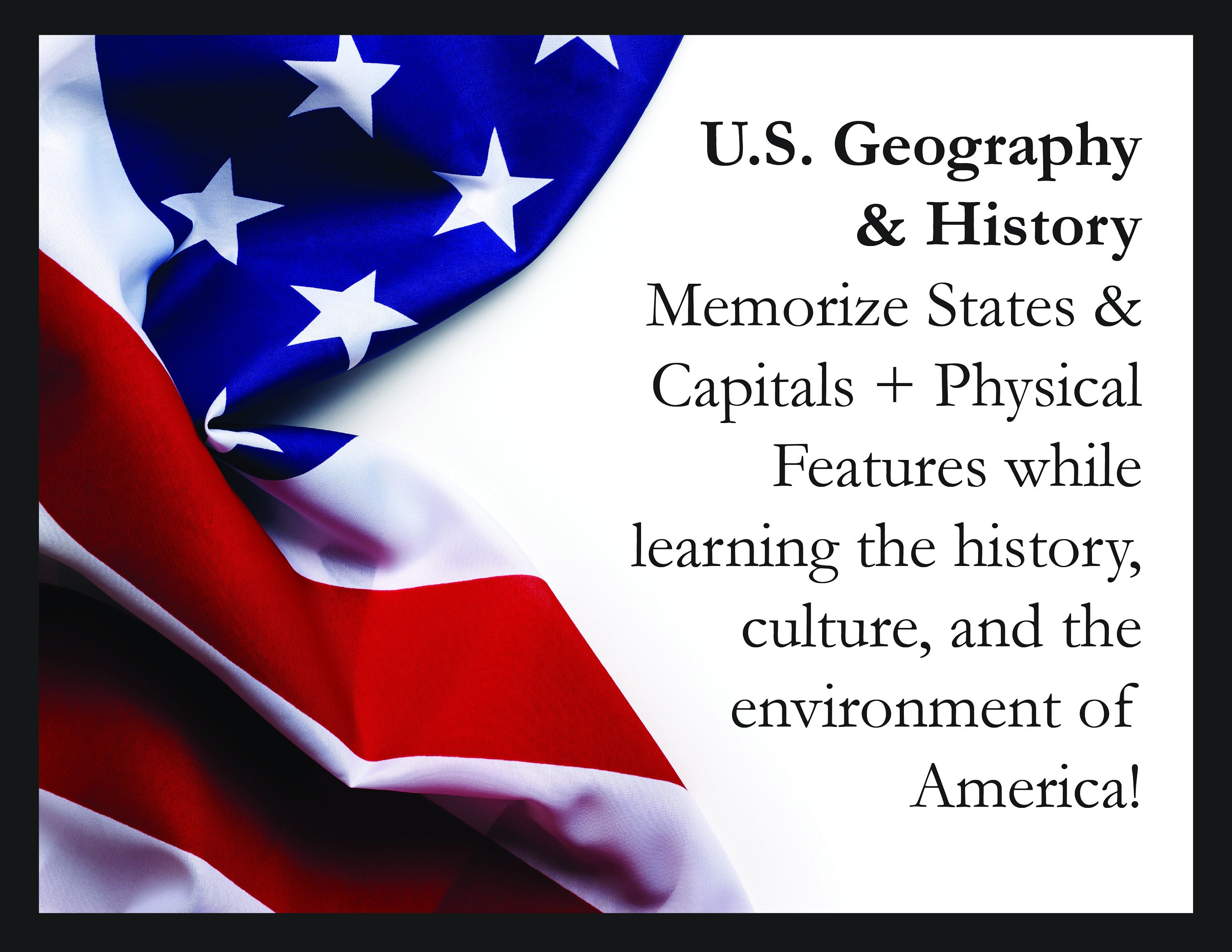 Homeschool US History and Geography Digital 2 Book Bundle-memorize US ...
