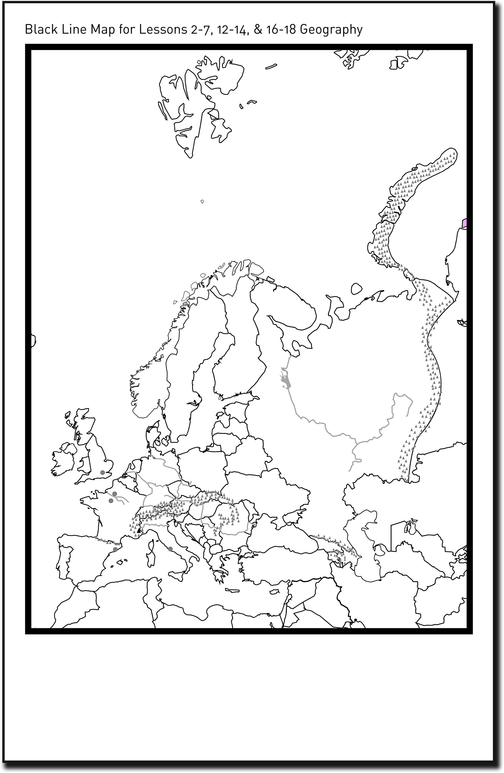 Enlarged Maps-blackline, Full Color and Games! - Europe and Asia ...