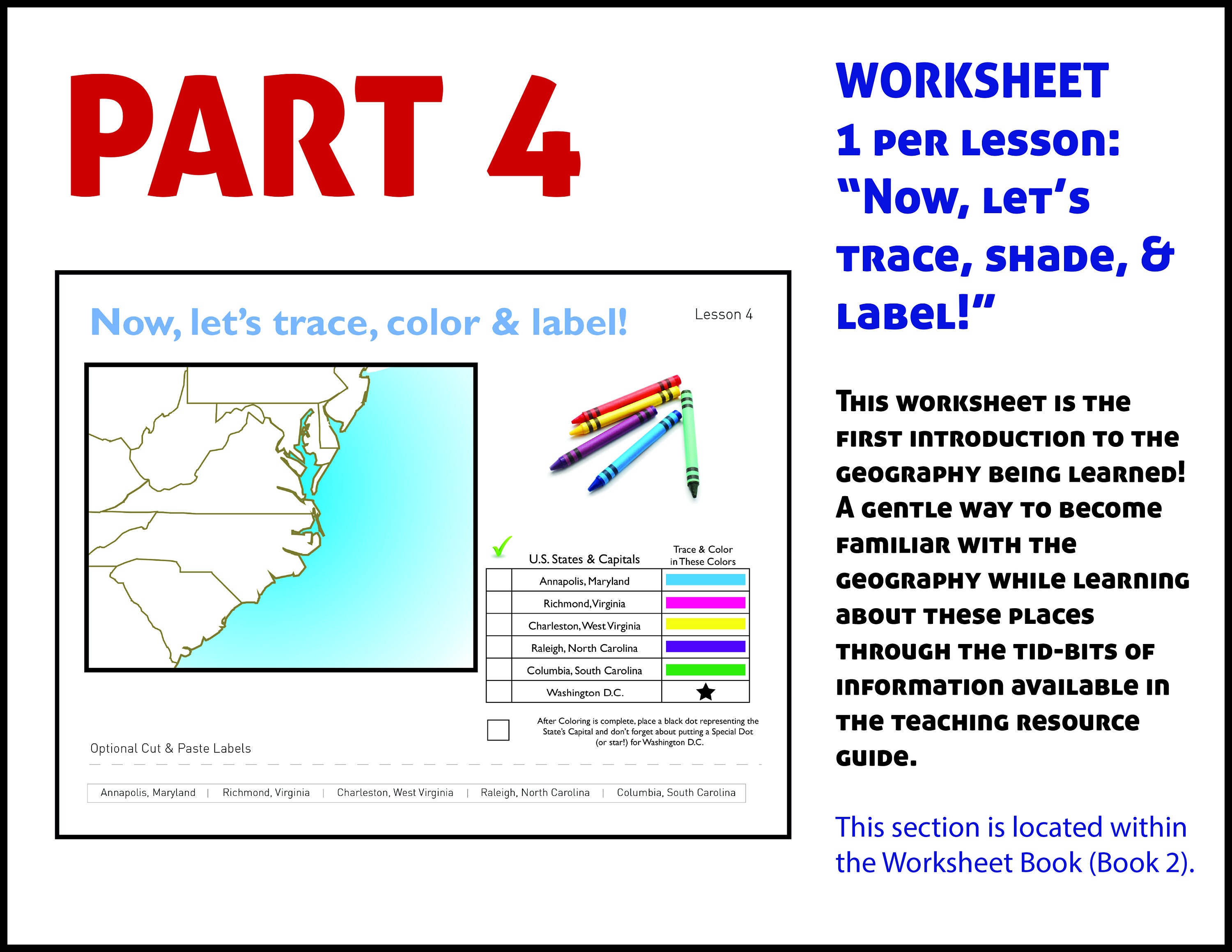Homeschool US History and Geography 2 Paperback Book Bundle-memorize US ...