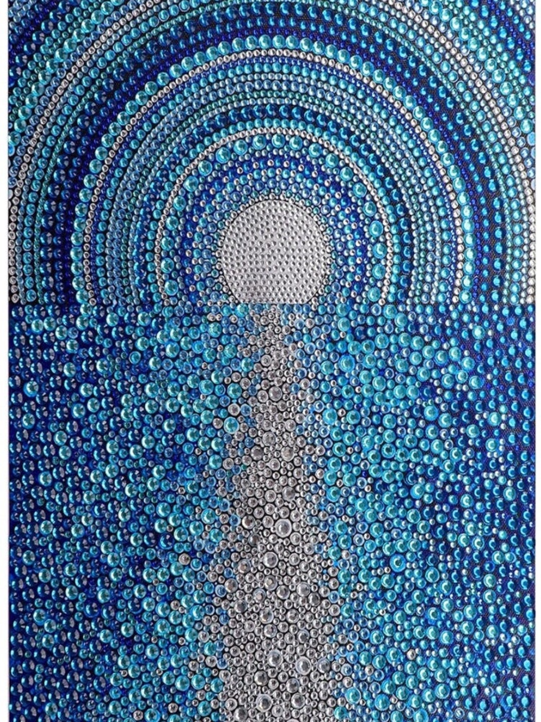 Completed Diamond Painting Blue 5D 15.5x12 Crystal Rhinestone - Etsy