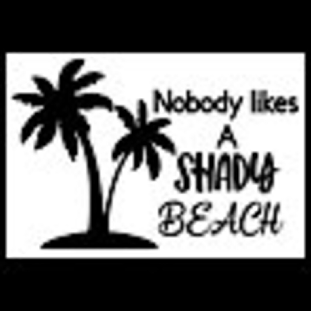 Shady Beach Digital Svg File for Cricut - Etsy Ireland