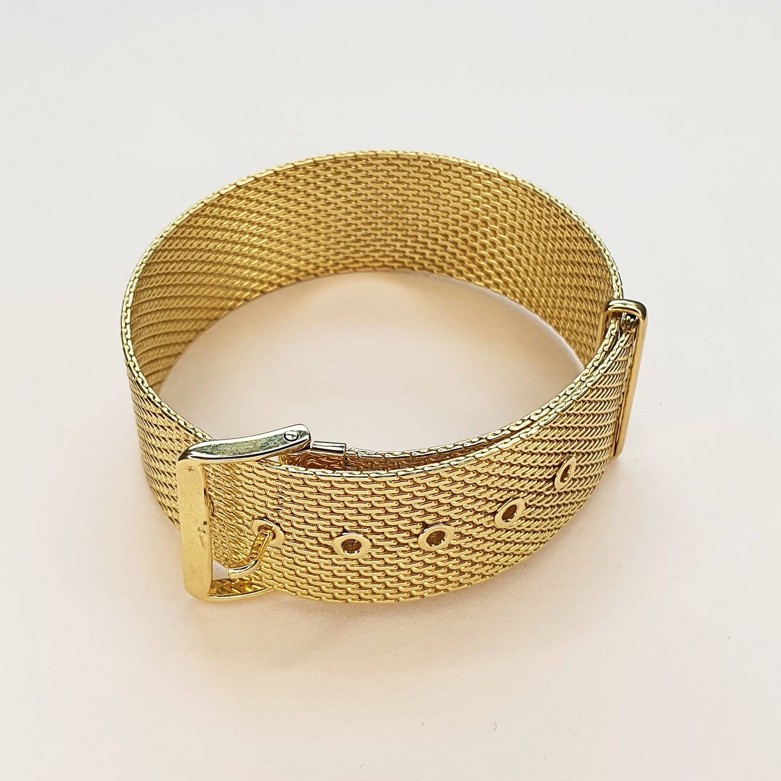 Gold Plated Bracelet Belt Buckle Vintage | Etsy