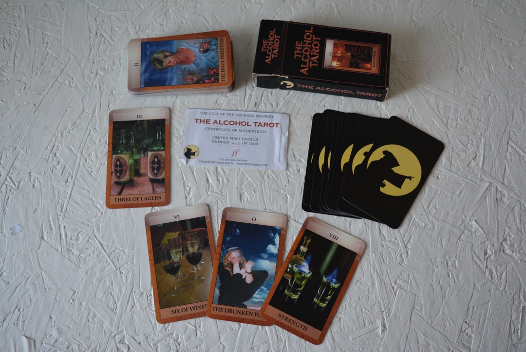 Limited Edition Tarot Deck: Alcohol Tarot - Etsy